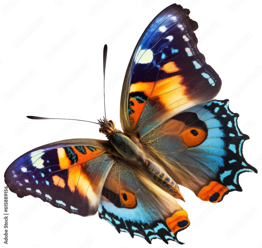 PNG colorful flying butterfly isolated on transparent background Stock ...