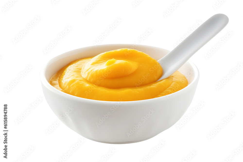 Baby food puree isolated on transparent background. PNG format Stock ...
