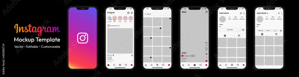 Light Instagram Mockup Social Media Template, New Update Instagram Post ...