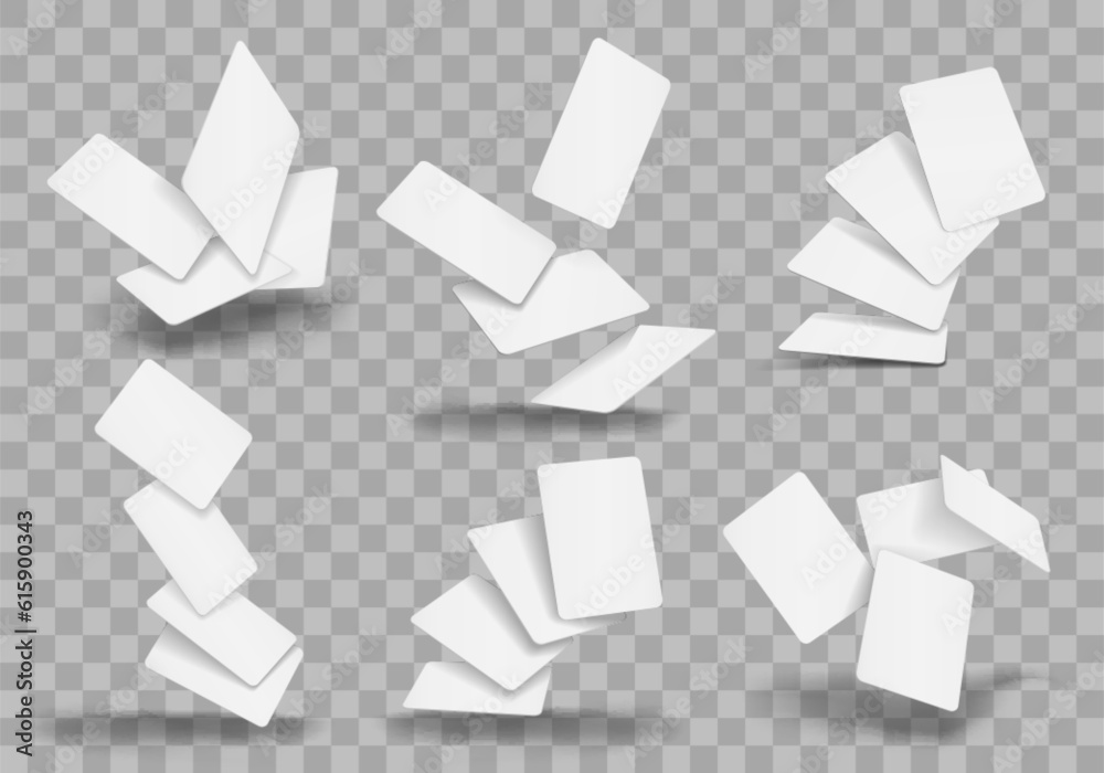 Poster Set Of Playing Cards Mockups Blank Playing Cards Wall Art