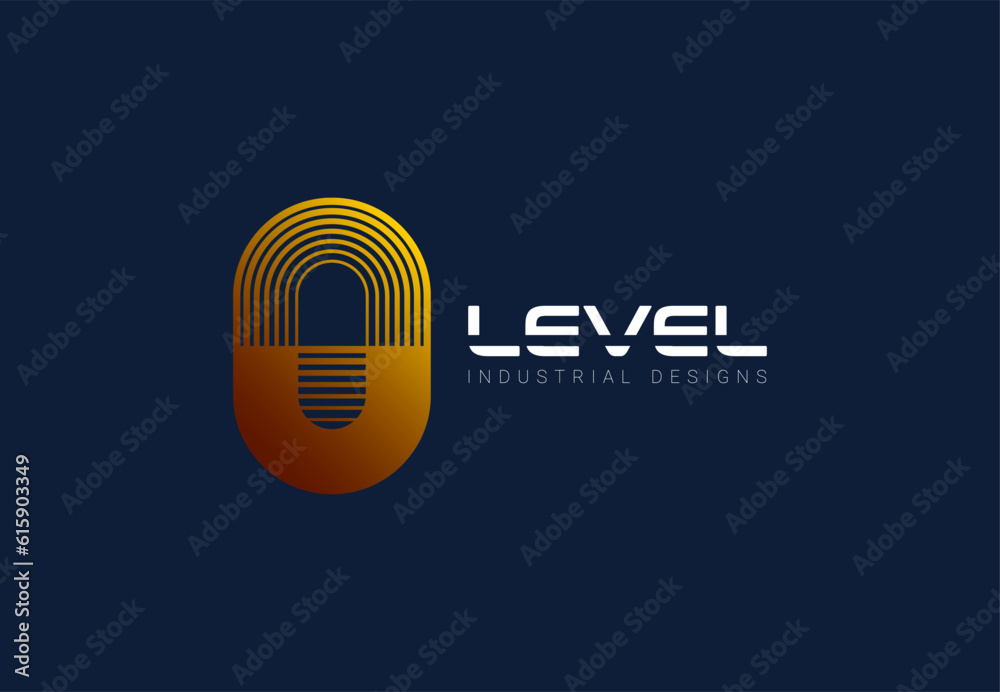 Tunnel vector icon. Archway number 0 or letter A vector illustration ...