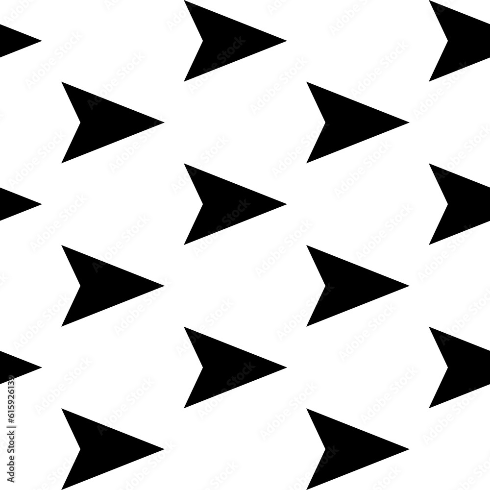 Seamless pattern design with arrow shapes. Polygons background. Image ...