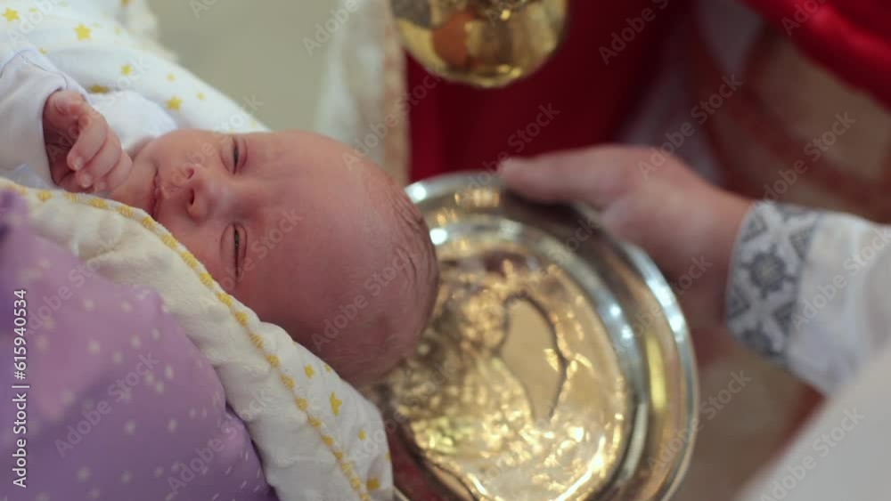Baptism of a child in the church. Baptism of a child. Traditions in the ...