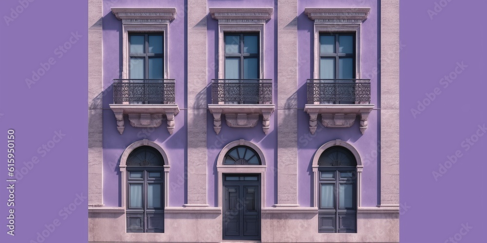 Exterior of fasade old brick houses. European countries. Magic ...