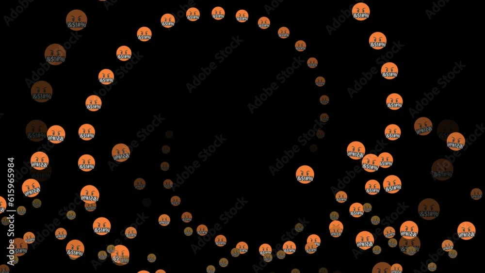 Angry, surprised emoticon, sad, blowing, emoji, animated, vector, shape ...