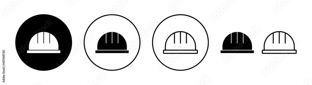 Helmet icon set for web and mobile app. Motorcycle helmet sign and ...