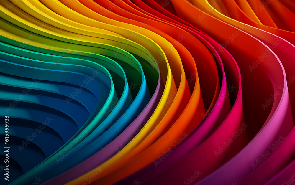 A wallpaper with a groundbreaking design of smooth curved patterns ...