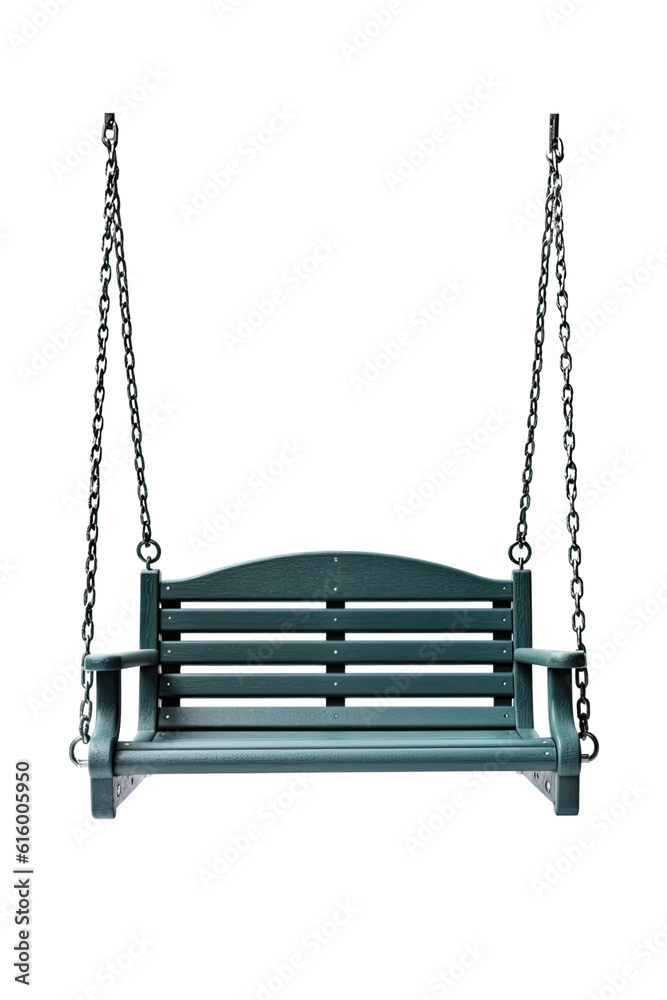 outdoor swing set isolated on a transparent background, generative ai ...