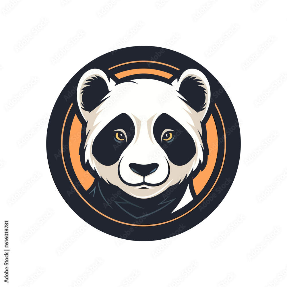 panda mascot logo vector clip art illustration Stock Vector | Adobe Stock