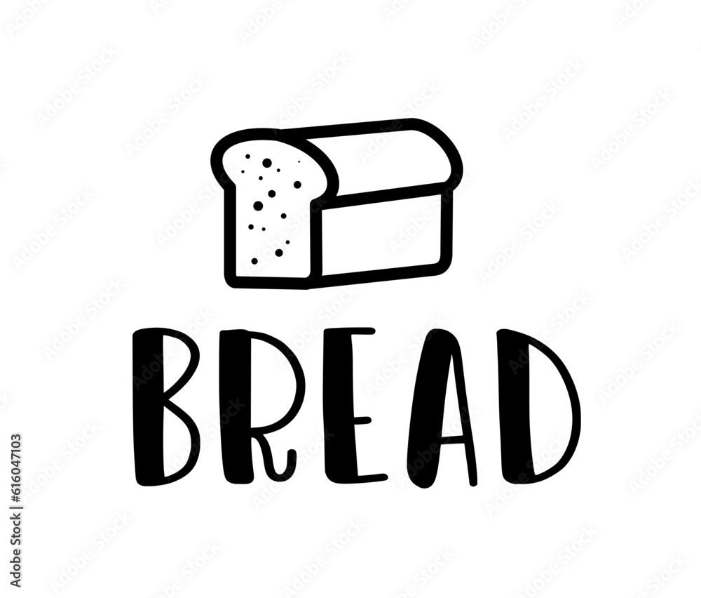 Bread icon. Bread logo design for poster, flyer, banner, menu cafe ...