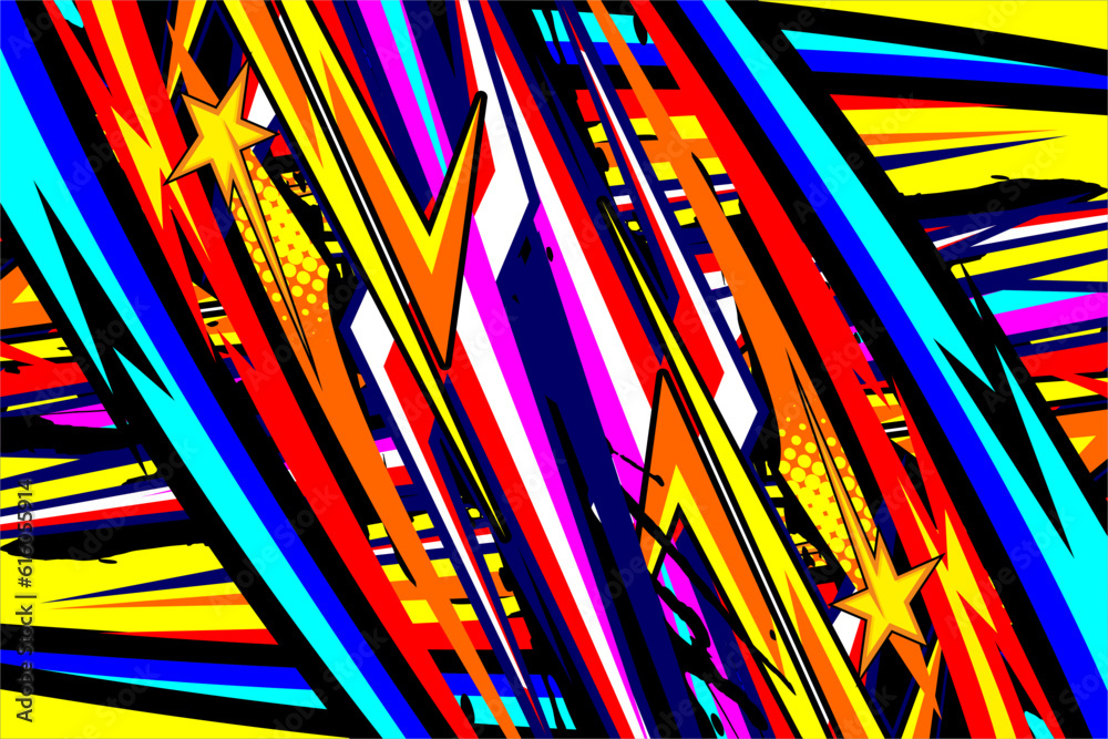 Abstract racing background vector design with a unique striped pattern ...