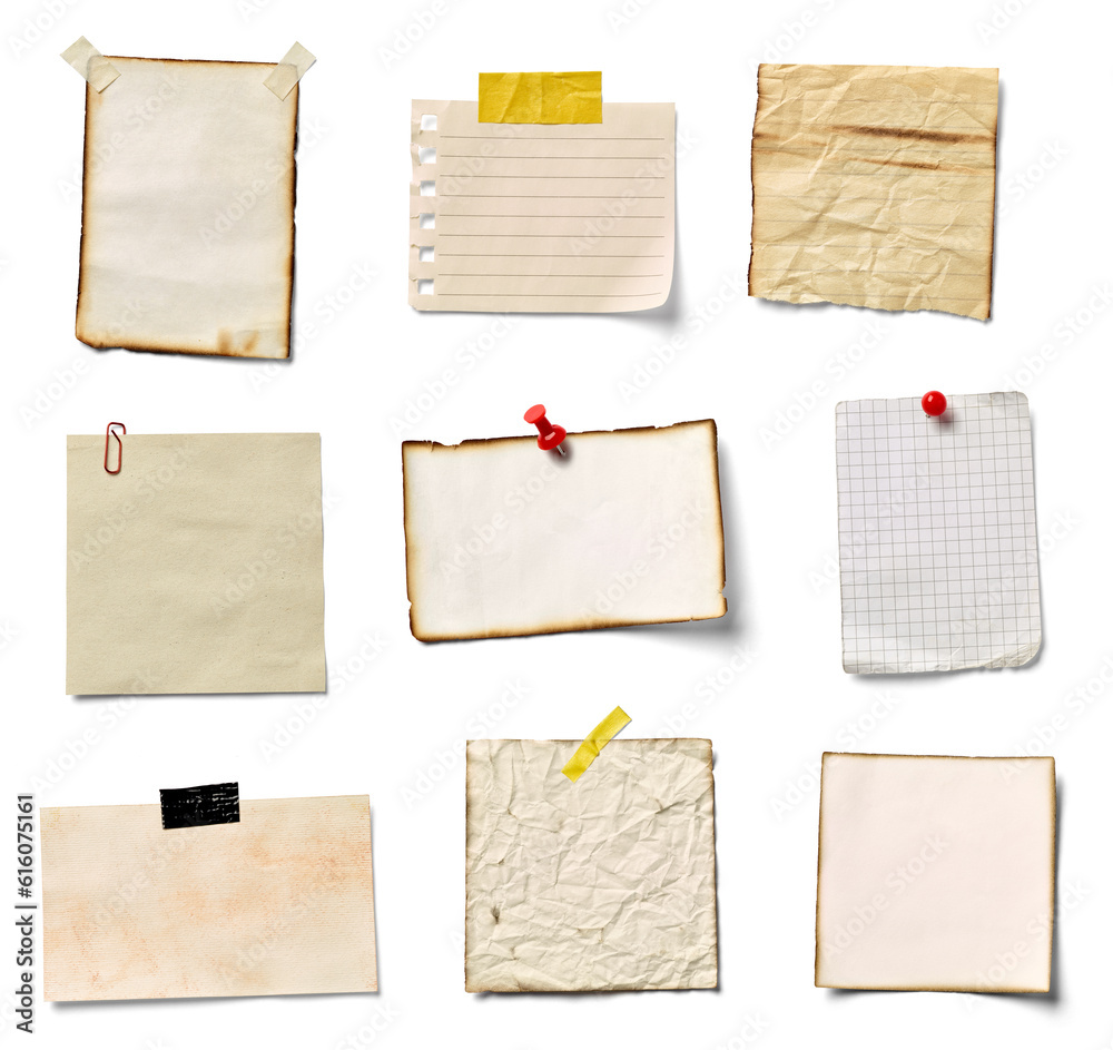 note paper piece label vintage grunge tape label ripped tag message ...