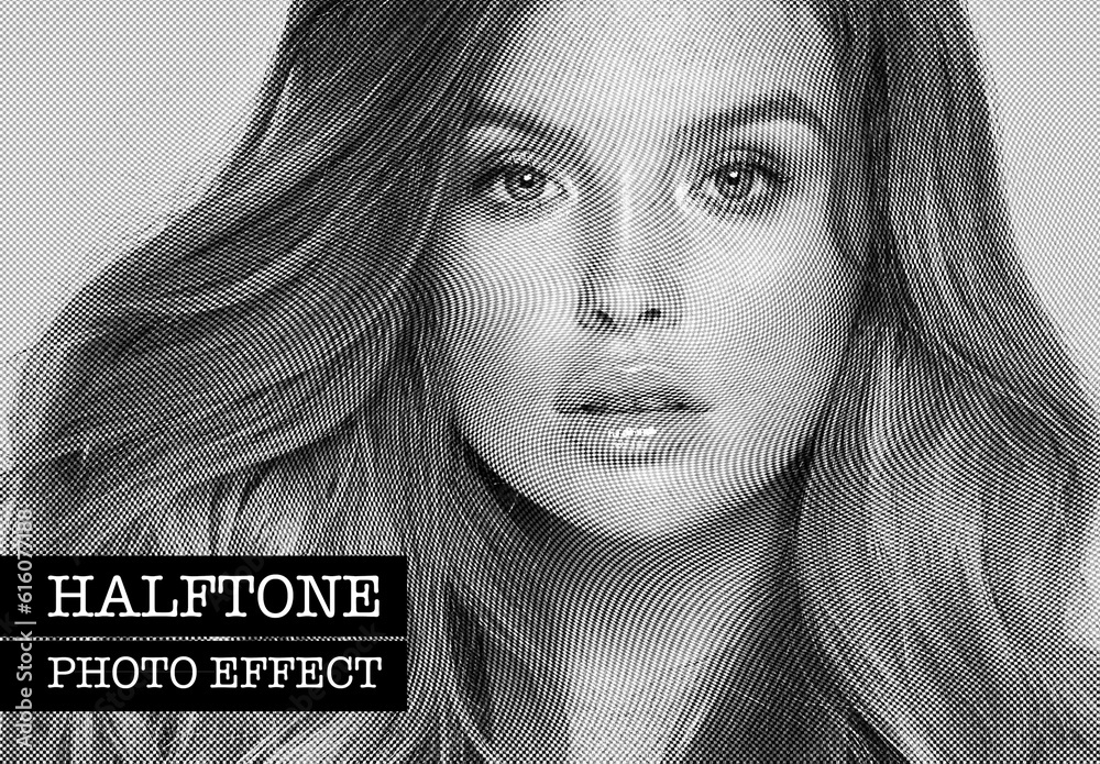 Half Tone Photo Effect Stock Template | Adobe Stock