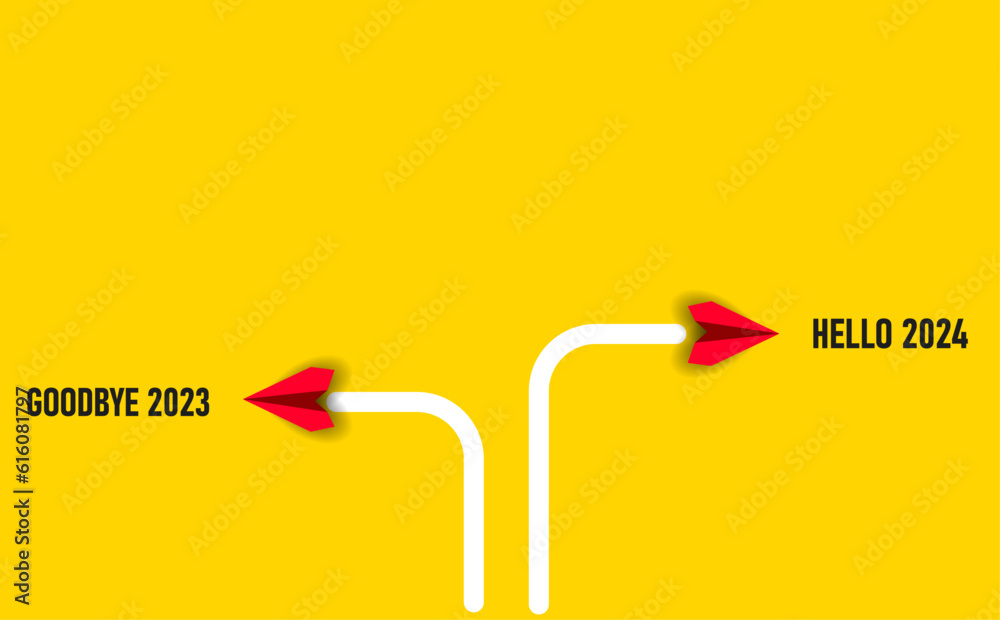 2024, hello, goodbye, 2023, strategy, new, paths, calendar, future ...