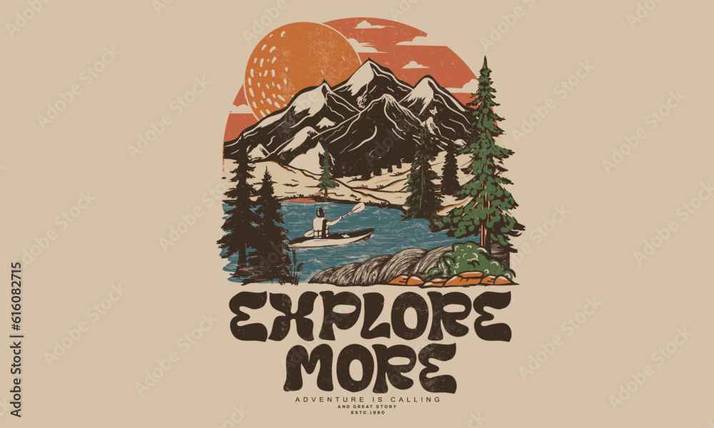 Explore more vector print design for t shirt and others. Mountain ...