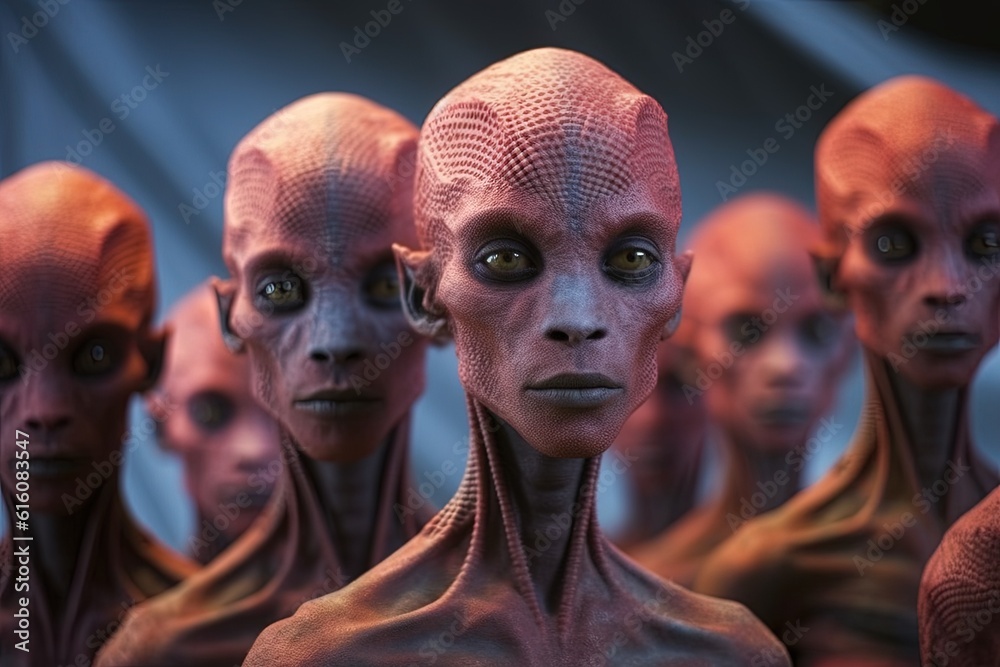 The red - skinned aliens, with their vibrant and fiery appearance, are ...