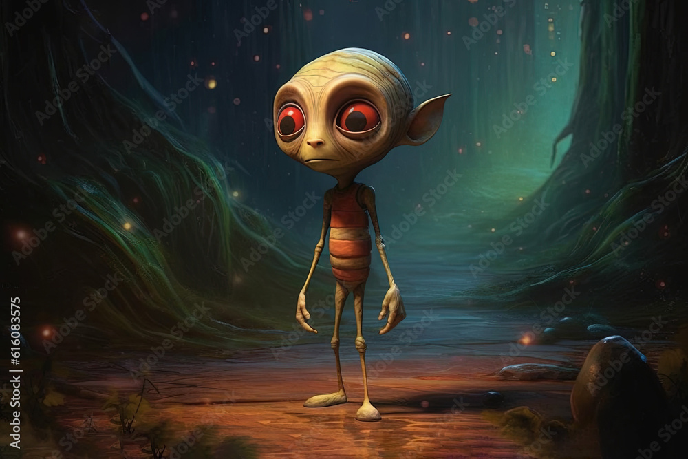 Unraveling the mysteries of extraterrestrial life, an alien Pinocchio ...