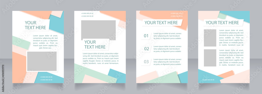 Promoting new movie theater blank brochure layout design. Cinema ...