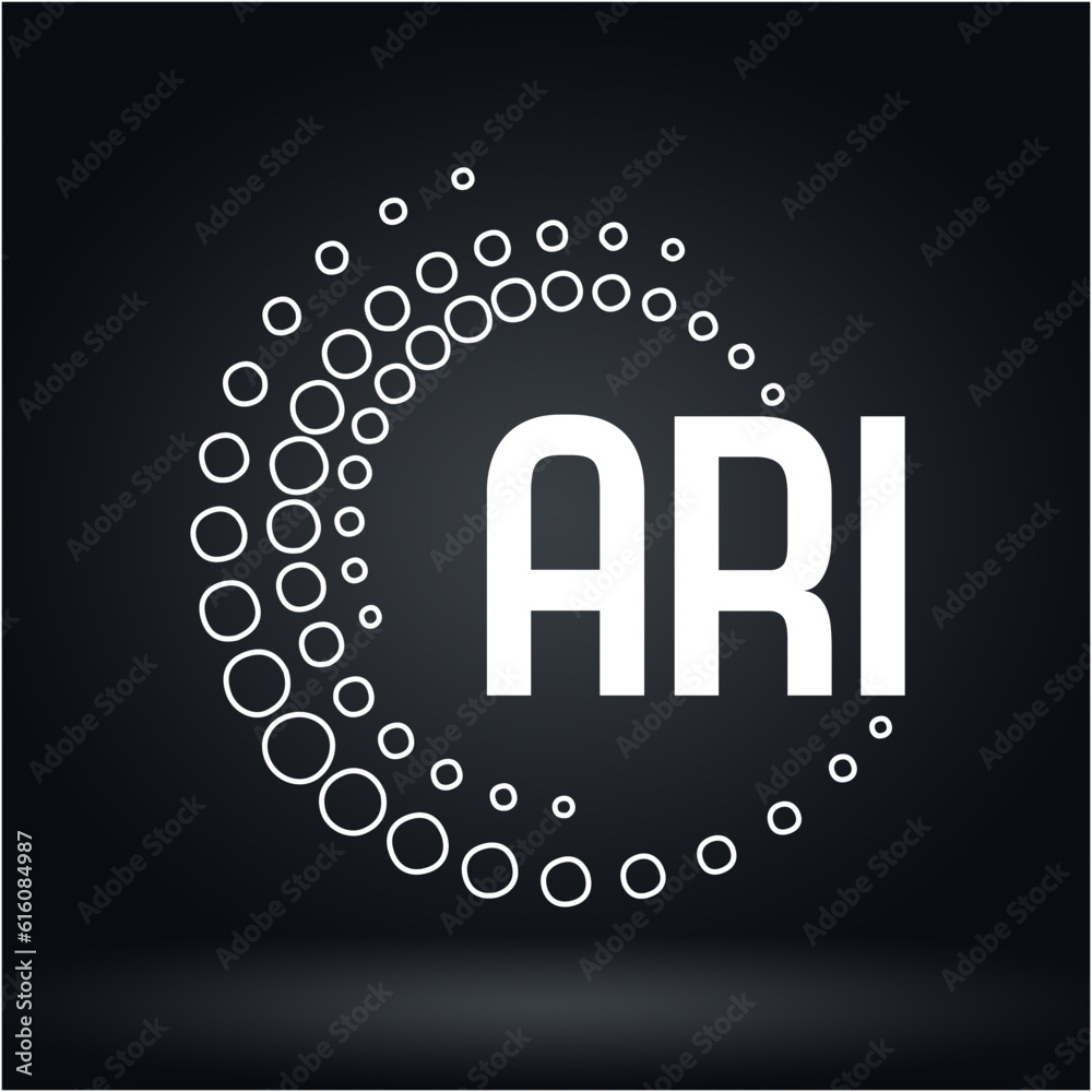 Vector letter A R I logo vector illustration Stock Vector | Adobe Stock