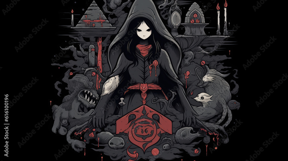 scary gothic halloween witch witchcraft cultist horror necromancy - by ...