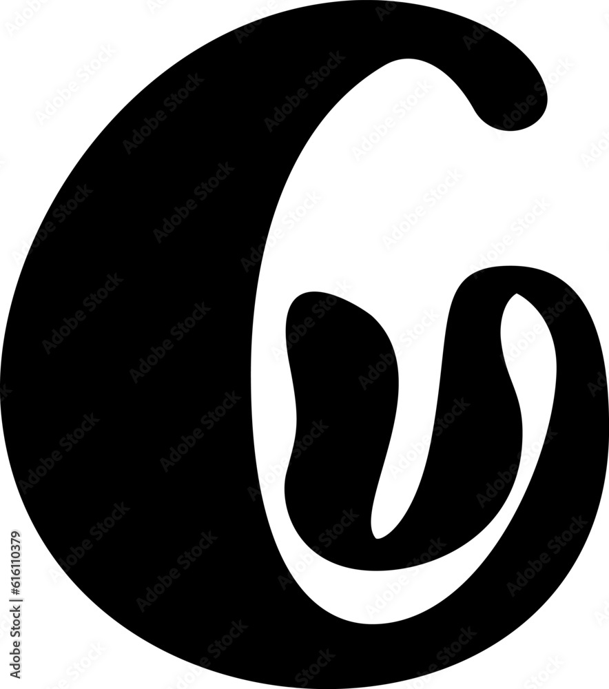 Display liquid vector font letter G alphabet. capital letter Typeface ...
