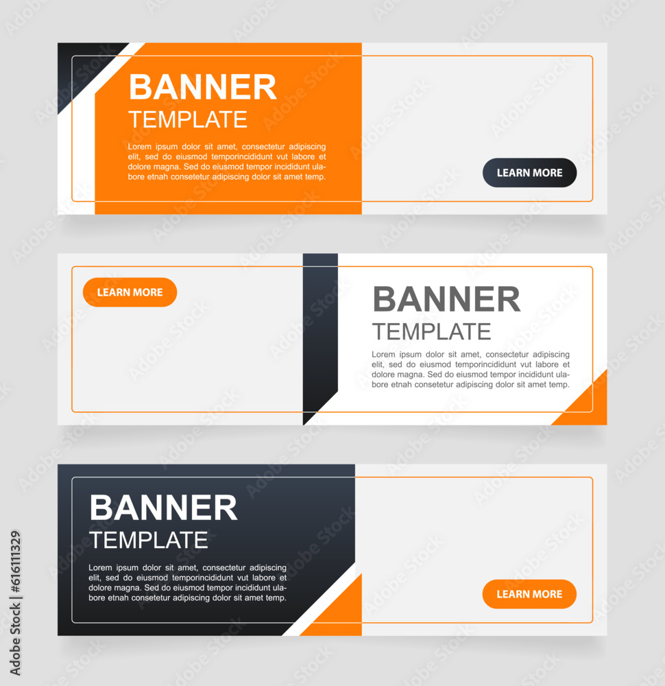 Driving school classes invitation web banner design template. Vector ...
