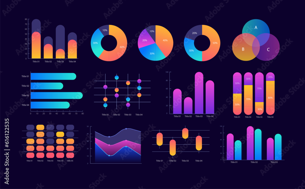 Vetor de Business statistics and analytics infographic chart design ...