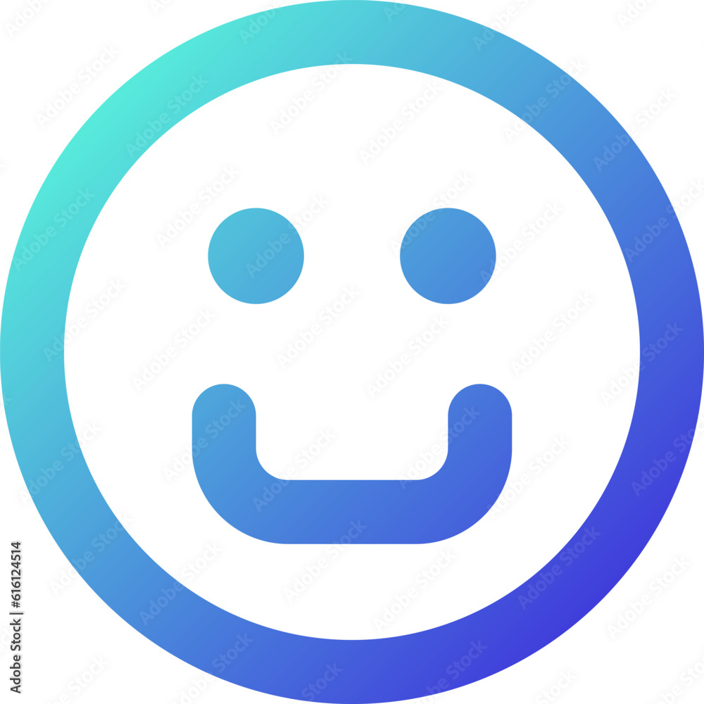 Emoticon pixel perfect gradient linear ui icon. Social media ...