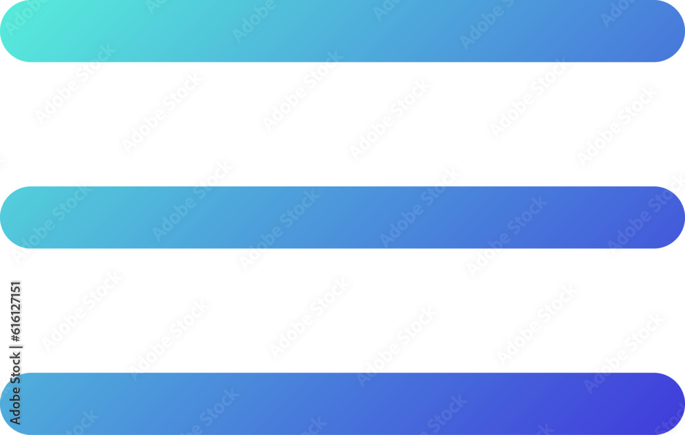 Hamburger Menu Pixel Perfect Gradient Linear Ui Icon List Of Commands Program Configuration