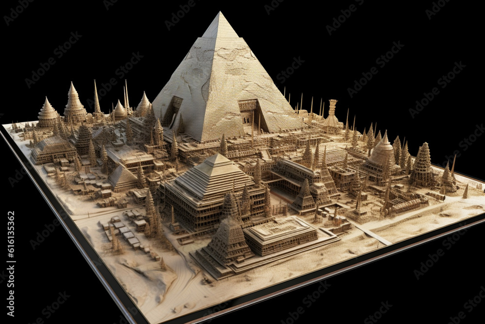 The image showcases the intricate details and architectural precision ...