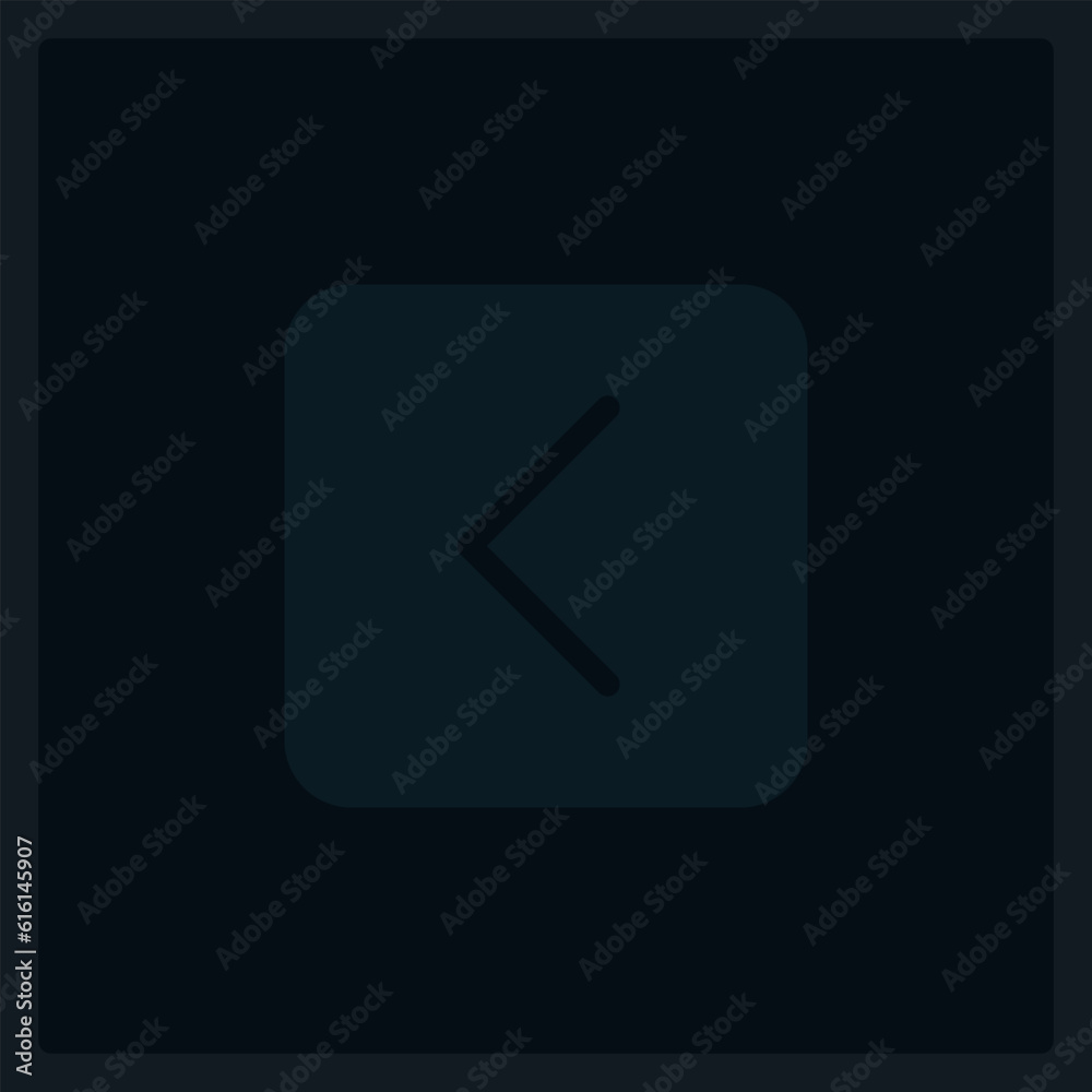 Disabled Back Direction Ui Element Template Editable Isolated Vector Dashboard Component Flat