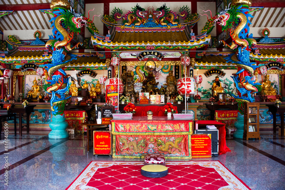 Guan Yu or San Chao Rong Thong Chinese Shrine for thai people travelers ...