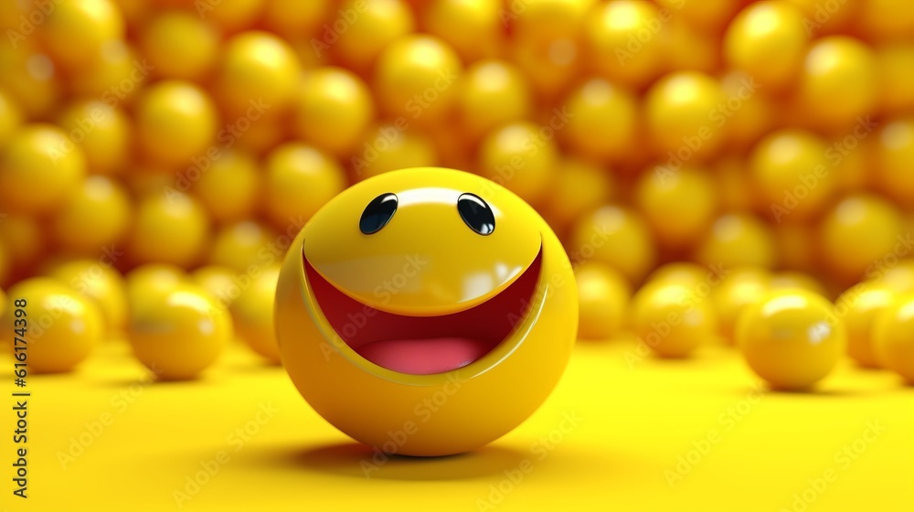 Smiley Listen Music emoji features a yellow face with eyes, wearing ...