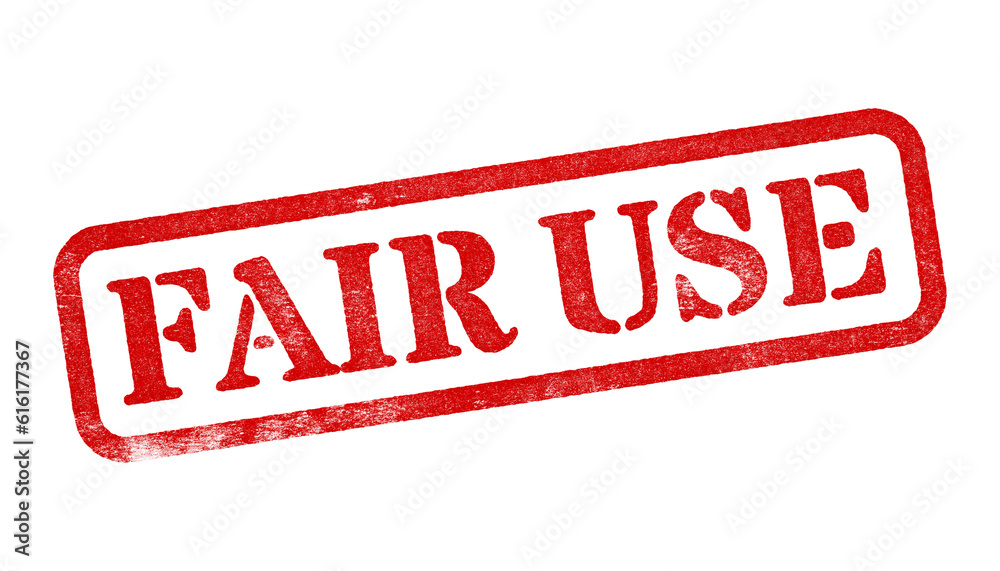 Fair Use red rubber stamp isolated on transparent background with ...