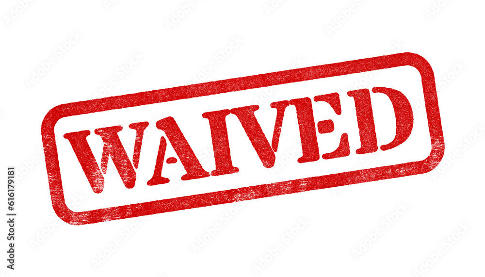 Waived red rubber stamp isolated on transparent background with ...