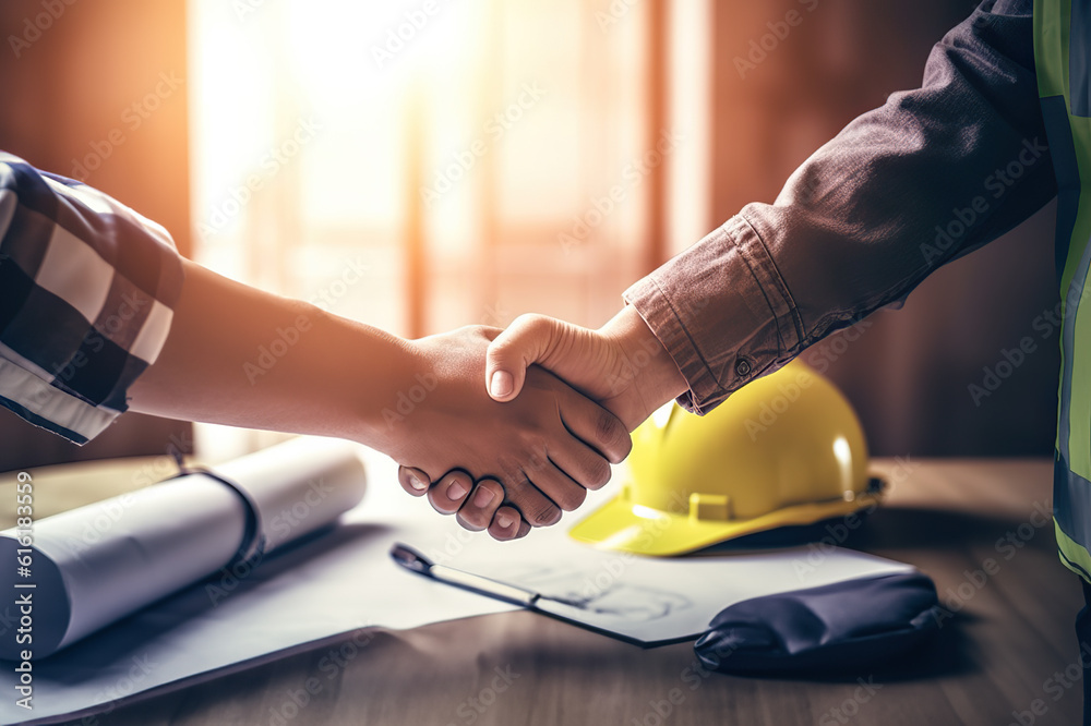 Building Success Together Architect and Engineer Celebrate Teamwork and ...