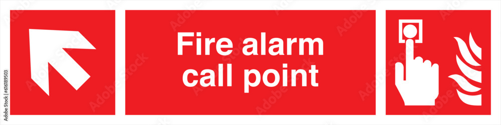 Safety warning signs fire equipment & fire action signs with text Fire ...