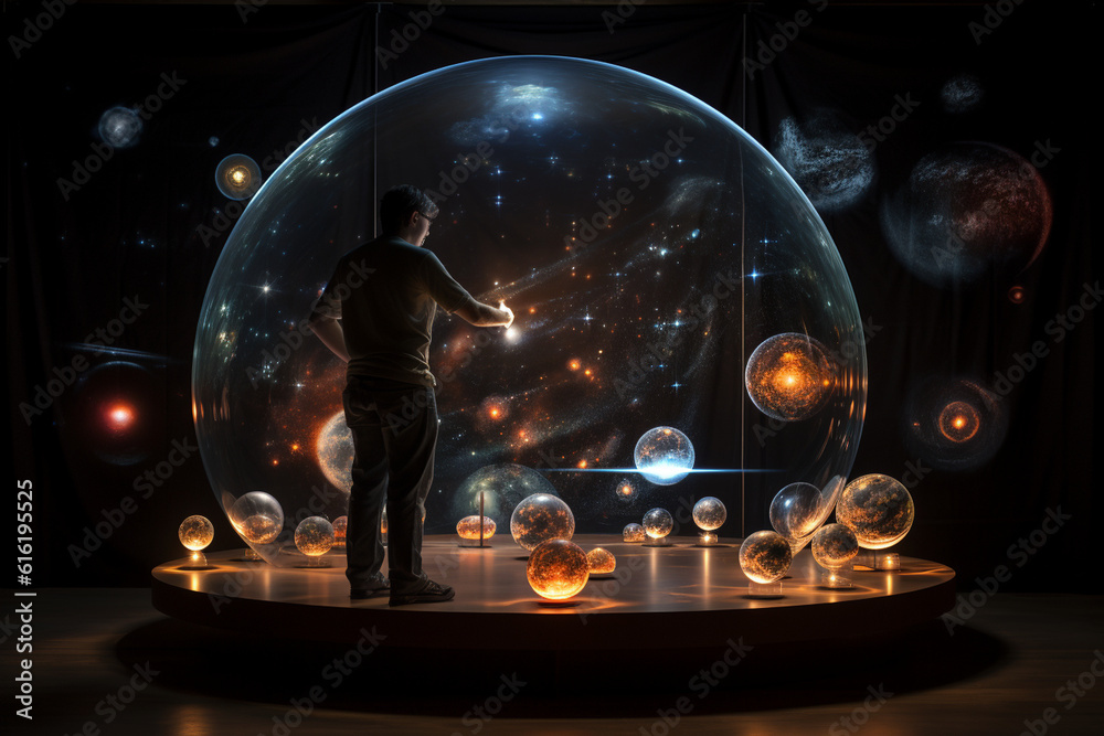 holographic projections used in educational settings to visualize ...