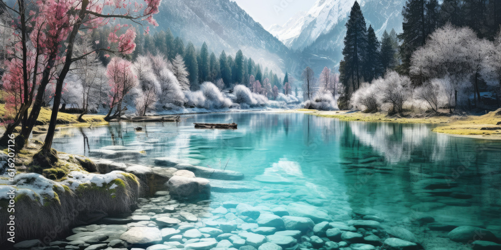 Witness the beauty of spring awakening Valley, as nature comes alive ...