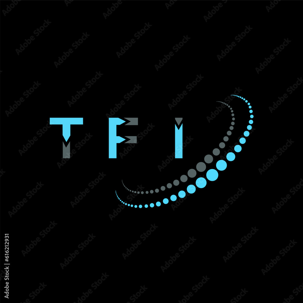 TFI letter logo abstract design. TFI unique design, TFI letter logo ...