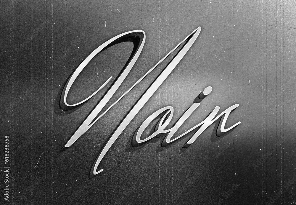 Noir Text Effect Mockup Stock Template | Adobe Stock