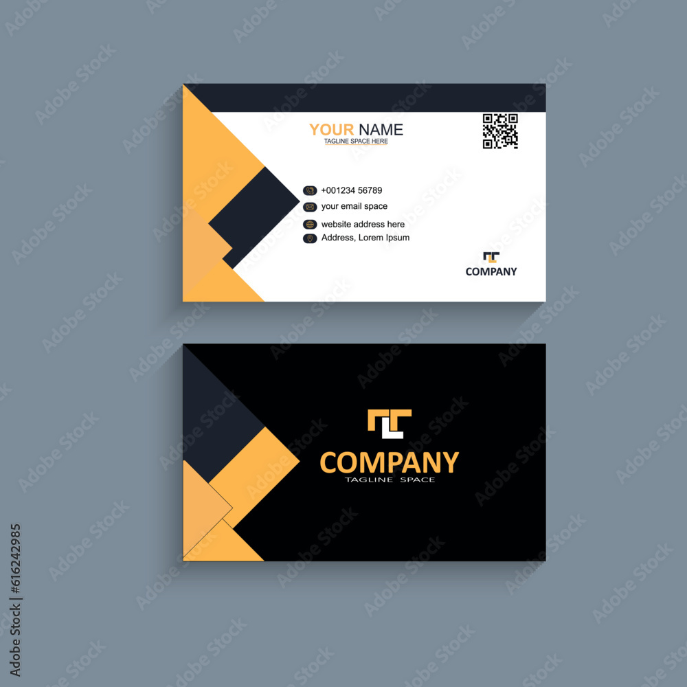 Visiting card modern design template Stock Vector | Adobe Stock