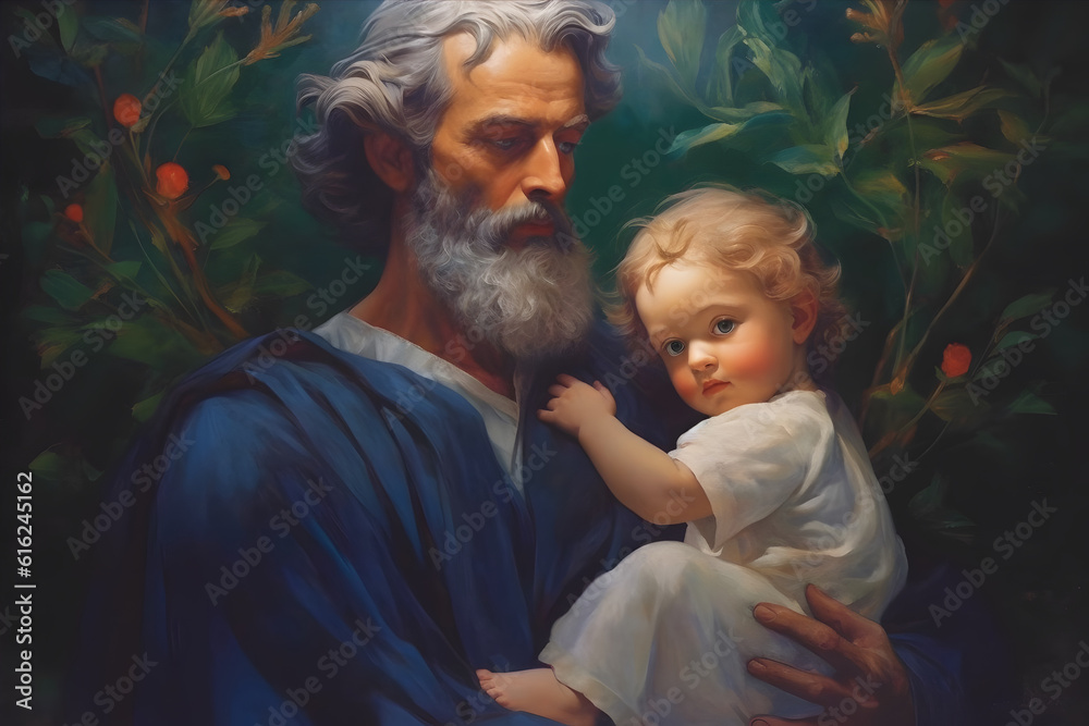 Saint Joseph St. Joseph with Jesus Christ, the Patron Saint of the ...
