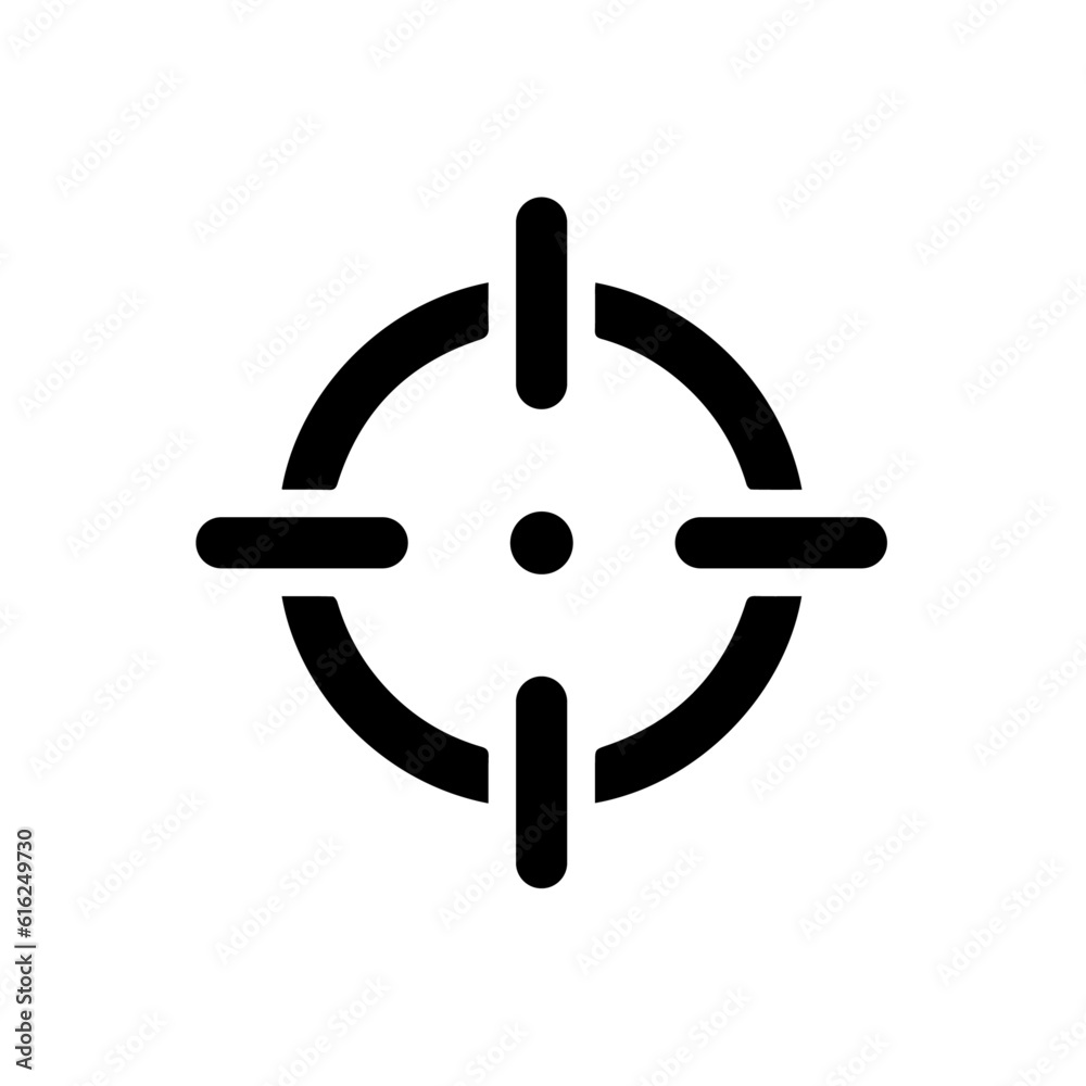 Set of Aim, Target and Goal icons. Editable line vector. Symbol of a ...
