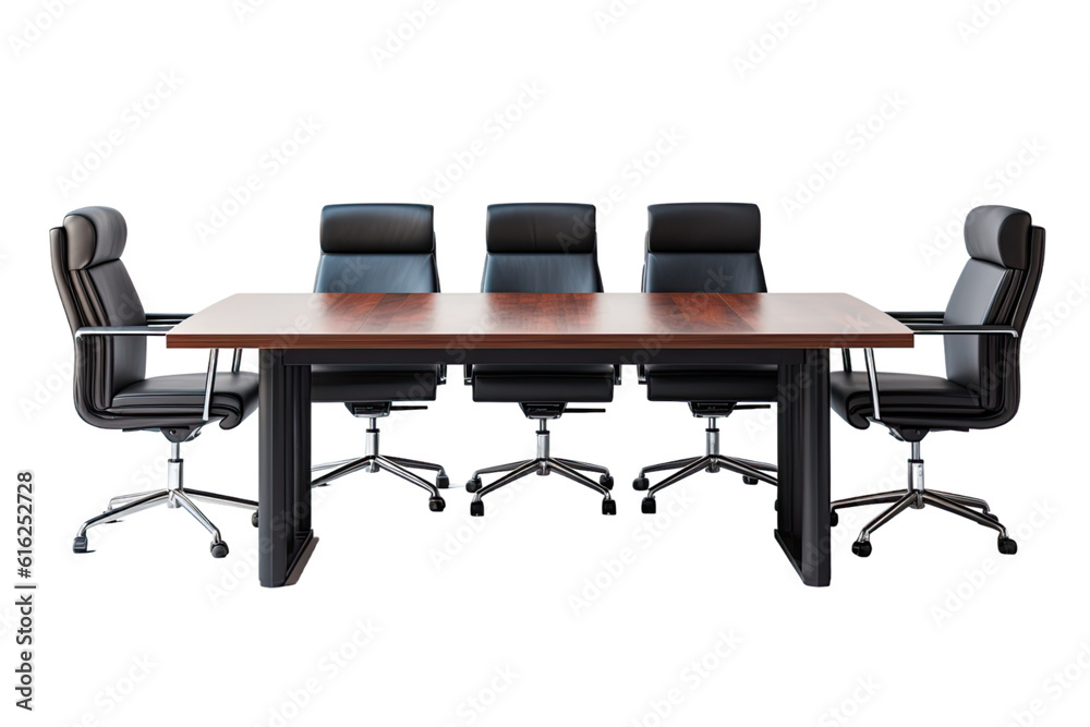 office conference table isolated on a transparent background ...