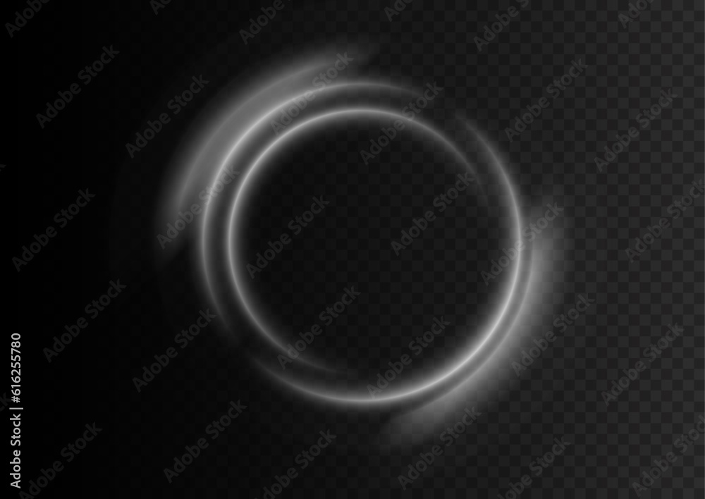 Light white Twirl. Curve white line light effect. Abstract luxury white ...