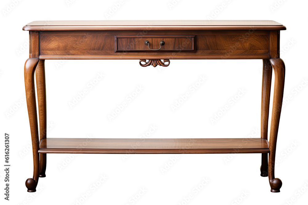 console table isolated on a transparent background, generative ai Stock ...