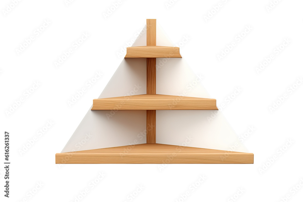 corner shelf isolated on a transparent background, generative ai Stock ...