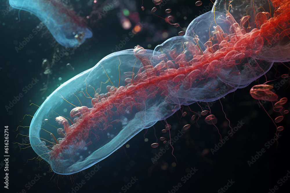 Beautiful RNA MESSENGER generated with AI. The colors are beautiful ...