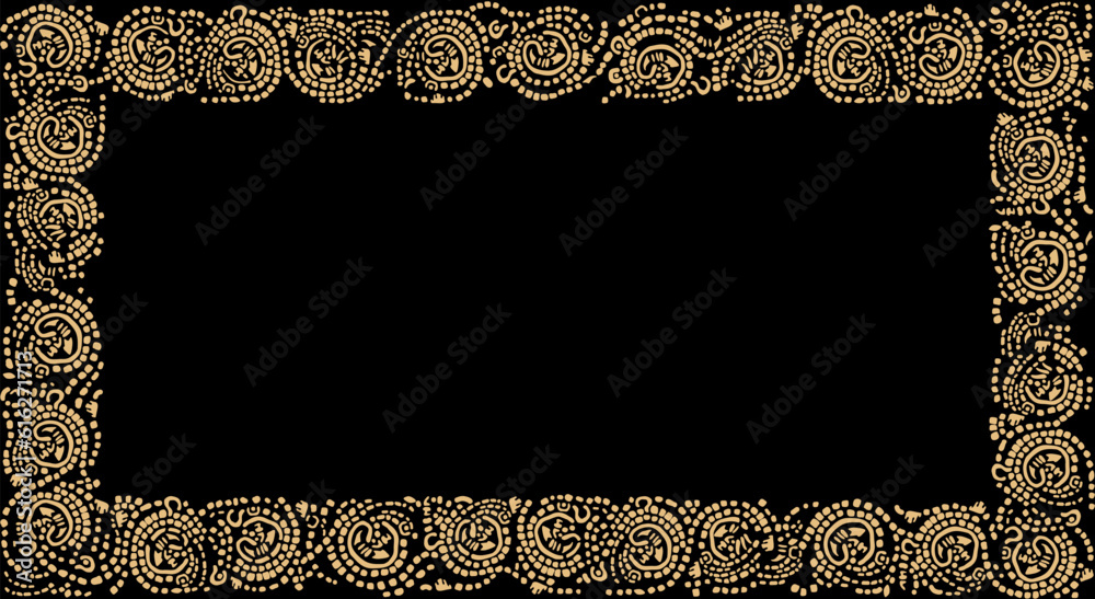 Photo & Art Print Border, frame from the design elements of the ancient ...